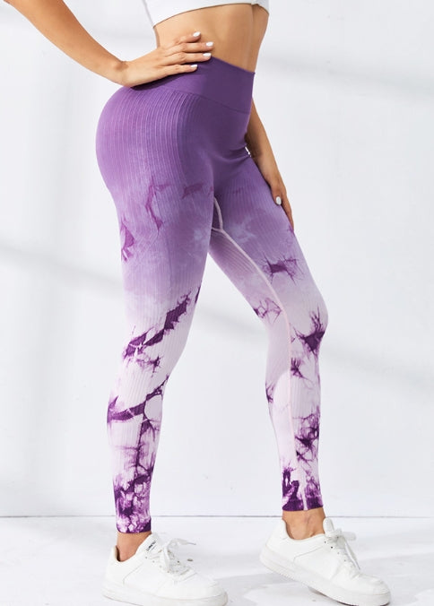 High-waisted Gradient Leggings – Baubel